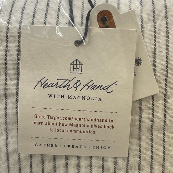 Hearth & Hand | Bedding | Hearth Hand Magnolia Microstripe Quilt Sour ...